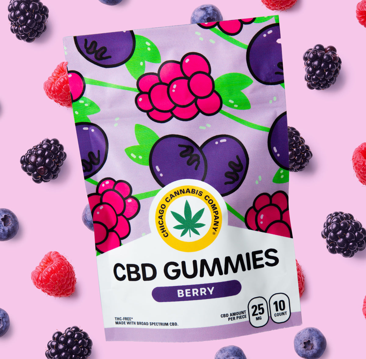 CBD Gummies: Berry (250mg) – Chicago Cannabis Company
